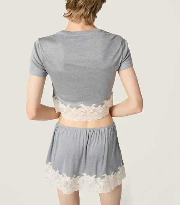 Miu Miu Recycled Silk Jersey T-shirt