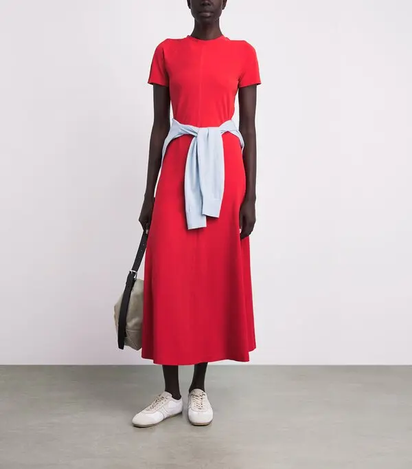 ME+EM Cotton A-line Midi Dress