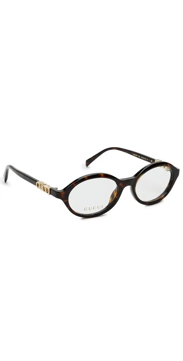 Gucci Signoria Round Frame Sunglasses - Havana-havana-transparent