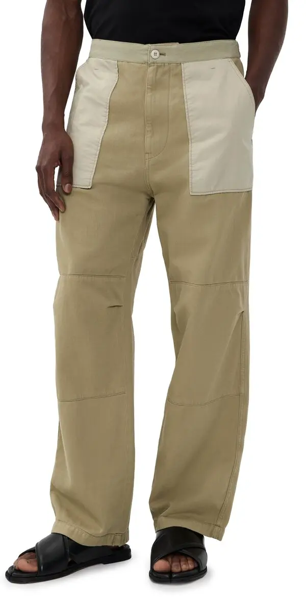 MAISON MARGIELA Patch Pocket Pants - Khaki