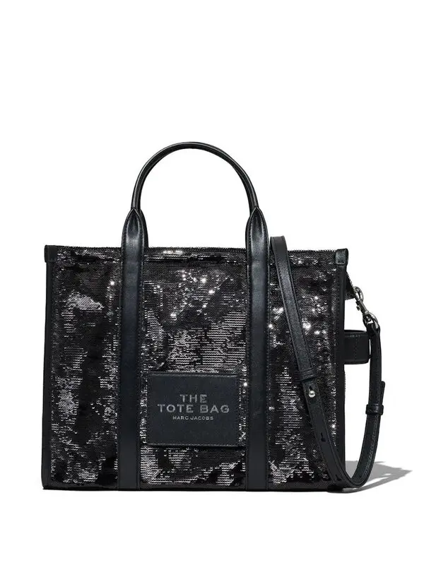 Marc Jacobs Sequined Medium Tote Bag - Black