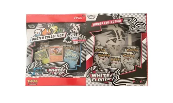 POKEMON Pokémon Black Bolt & White Flare Poster Collection And White Flare Binder Collection Bundle Trading Card - Multicolor