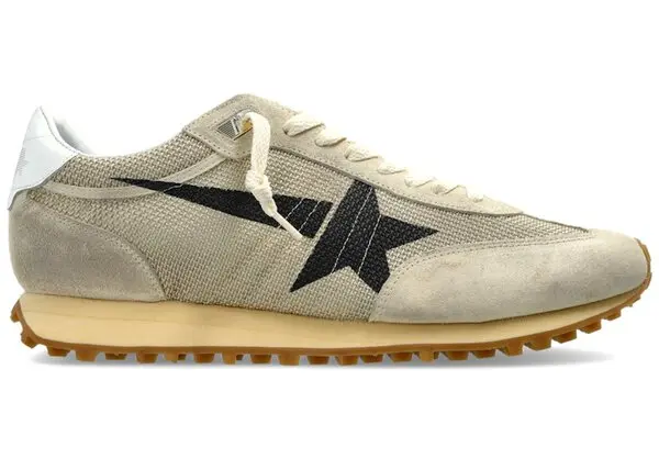 GOLDEN GOOSE Marathon Sneakers - Beige/black