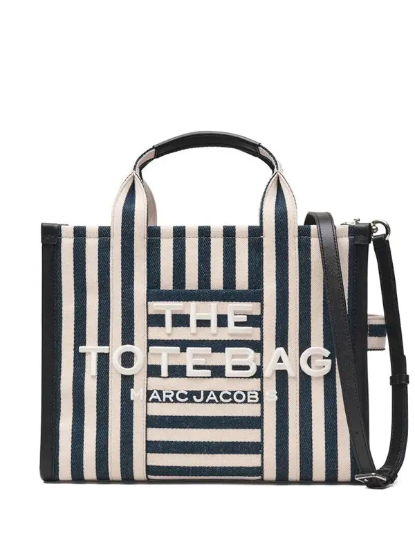 Marc Jacobs Stripe Canvas Medium Tote Bag - Blueea