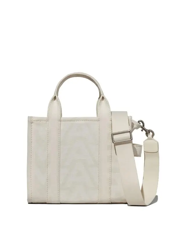 Marc Jacobs Monogram Printed Small Tote Bag - Eggshell O