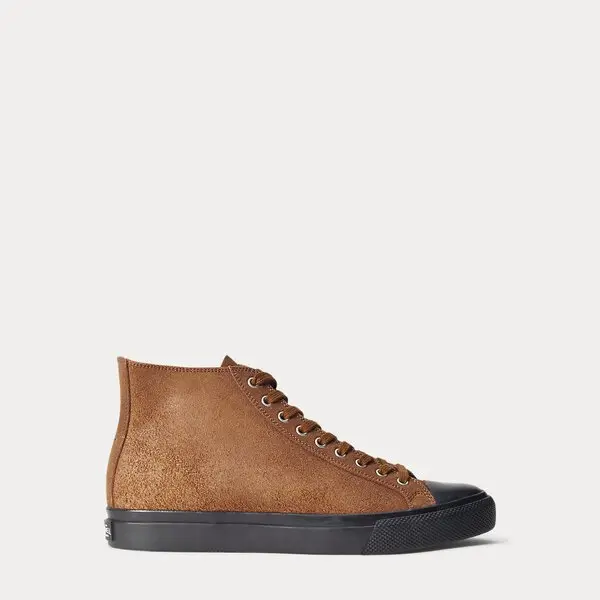 Ralph Lauren Mayport Suede Sneakers - Brown
