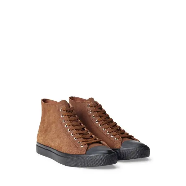 Ralph Lauren Mayport Suede Sneakers - Brown