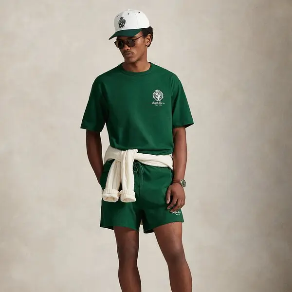 Ralph Lauren 5-inch Relaxed Fit Jersey Graphic Short - New Forest