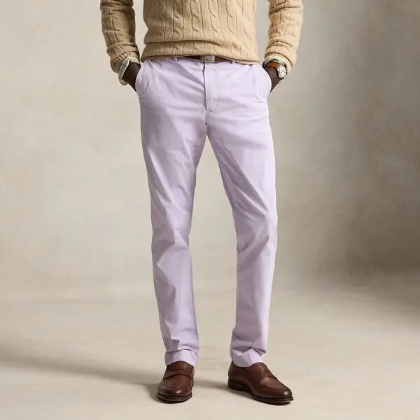 Ralph Lauren Jarrett Slim Fit Sateen Pant - Spring Iris