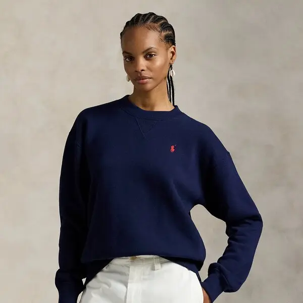 Ralph Lauren Fleece Crewneck - Cruise Navy