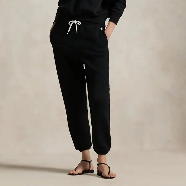 Ralph Lauren Fleece Drawstring Sweatpant - Polo Black