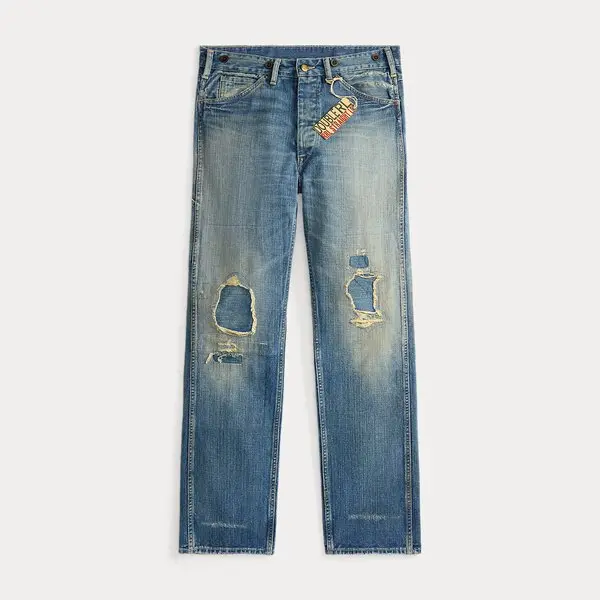 Ralph Lauren Straight Fit Eastborough Distressed Jean - Eastborough Wash
