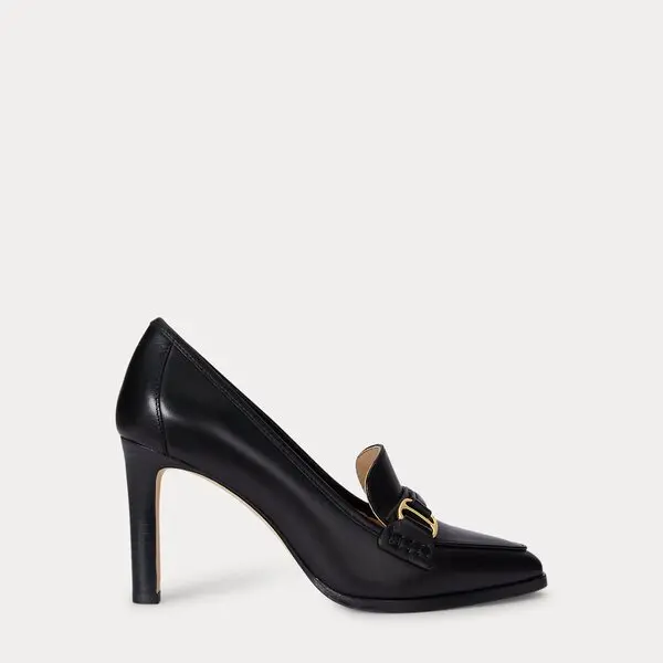 Ralph Lauren Tasha Leather Pump - Black