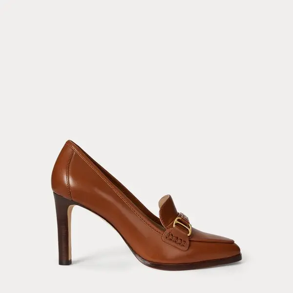 Ralph Lauren Tasha Leather Pump - Lauren Tan
