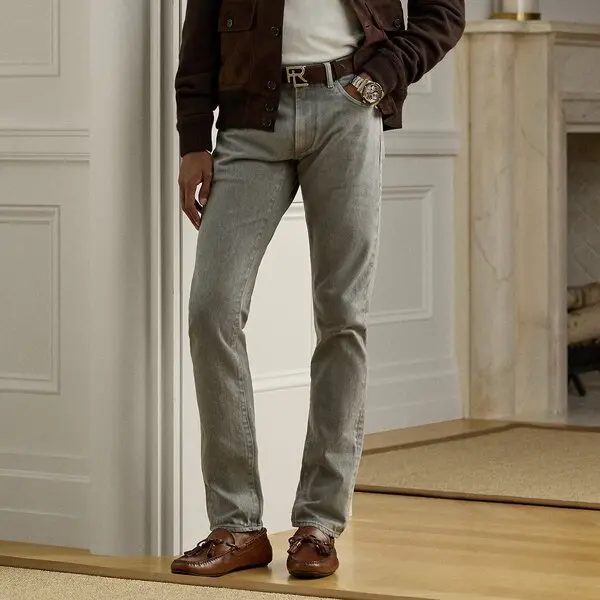 Ralph Lauren Slim Fit Stretch Jean - Light Grey