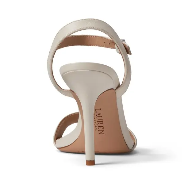 Ralph Lauren Gwen Nappa Leather Sandal - Soft White