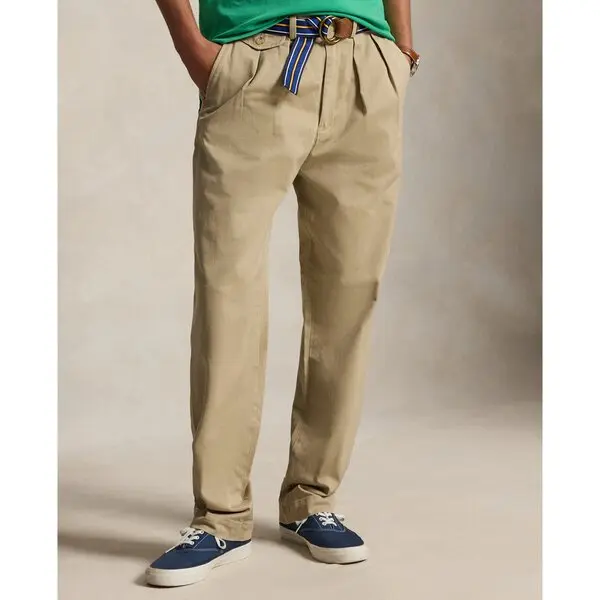 Ralph Lauren Whitman Relaxed Fit Pleated Chino Pant