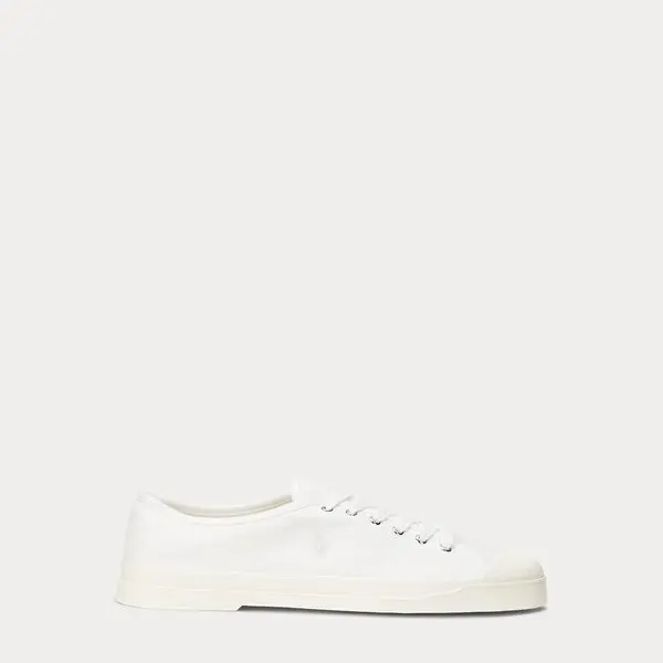 Ralph Lauren Essence 100 Canvas Cap-toe Sneaker - Deckwash White