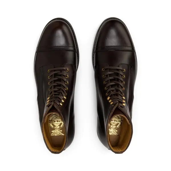 Ralph Lauren Hand-burnished Leather Boots - Tan