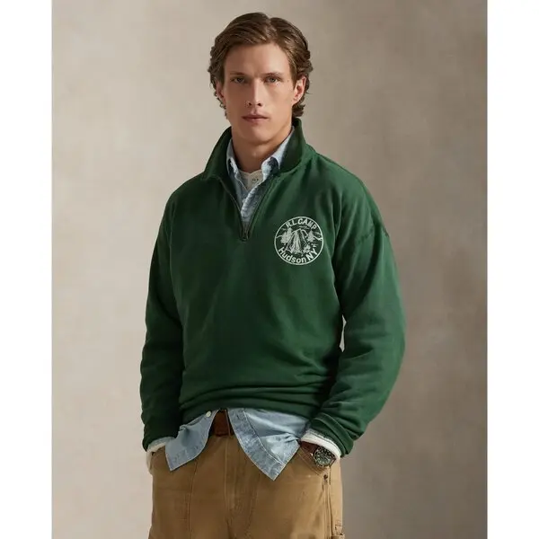 Ralph Lauren Vintage Fit Quarter-zip Fleece Sweatshirt