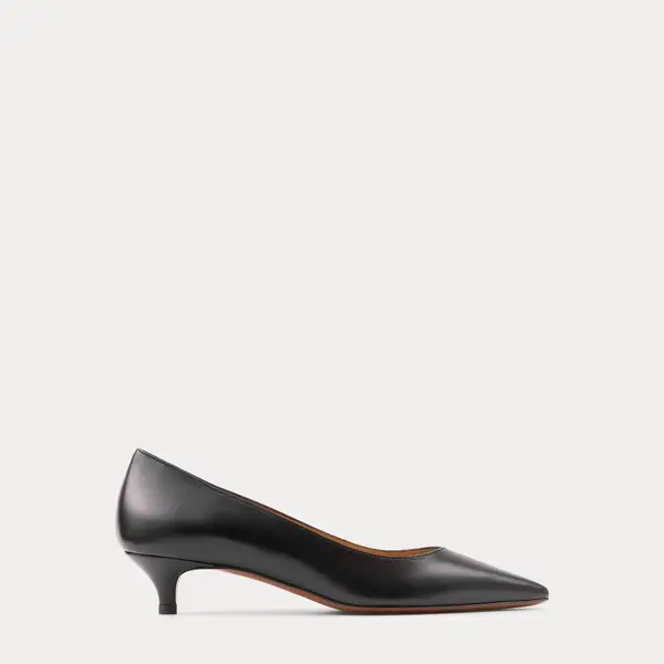 Ralph Lauren Tenney 35 Mm Goatskin Pump - Black
