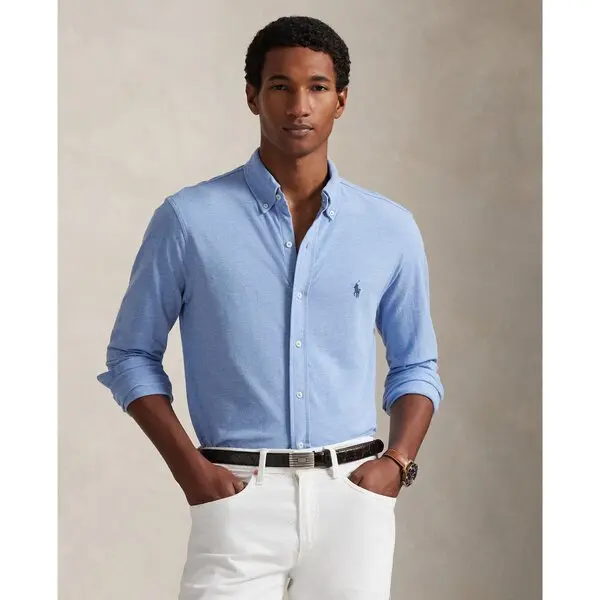 Ralph Lauren Featherweight Mesh Shirt - Isle Heather