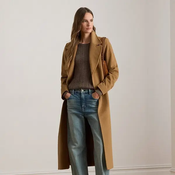 Ralph Lauren Wool-blend Wrap Coat - New Vicuna