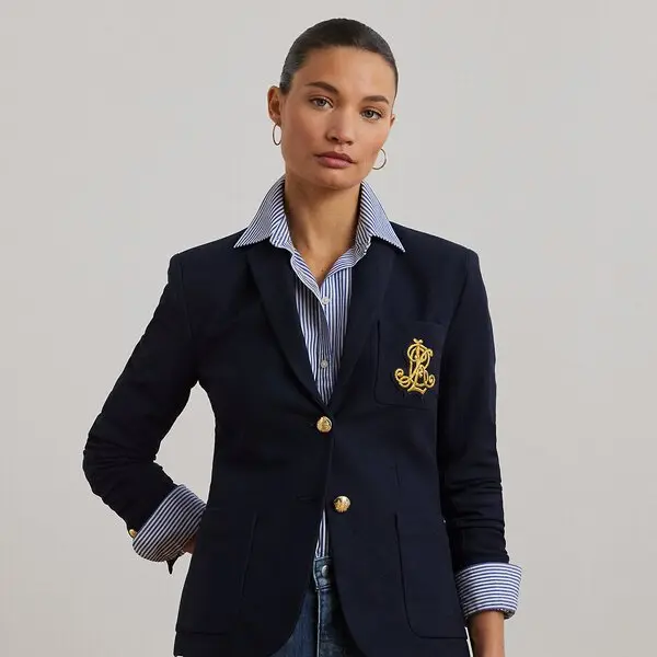 Ralph Lauren Bullion Jacquard Blazer - Lauren Navy