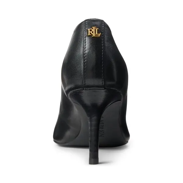Ralph Lauren Lanette Leather Pump - Black
