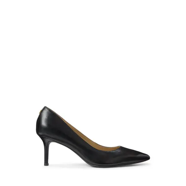 Ralph Lauren Lanette Leather Pump - Black