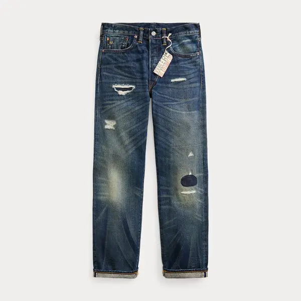 Ralph Lauren Straight Fit Hawley Selvedge Jean - Hawley Wash