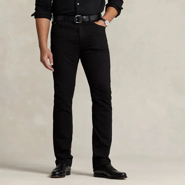 Ralph Lauren Hampton Straight Stretch Jean - Black