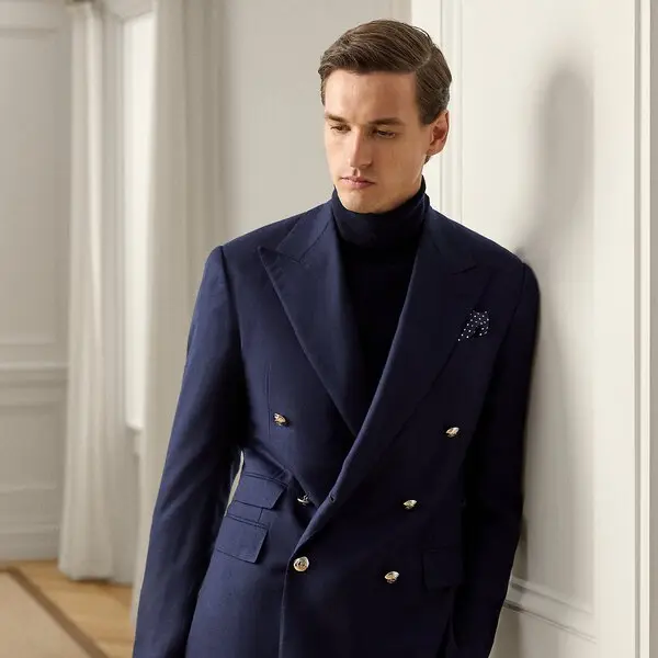 Ralph Lauren Kent Handmade Cashmere Jacket - Royal Navy