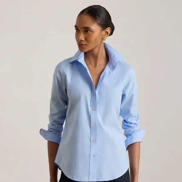 Ralph Lauren Classic Fit Easy Care Cotton Shirt - Blue