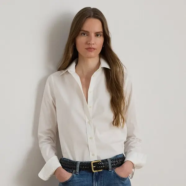 Ralph Lauren Classic Fit Easy Care Cotton Shirt - White
