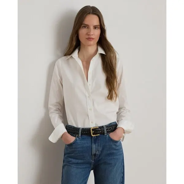 Ralph Lauren Classic Fit Easy Care Cotton Shirt - White