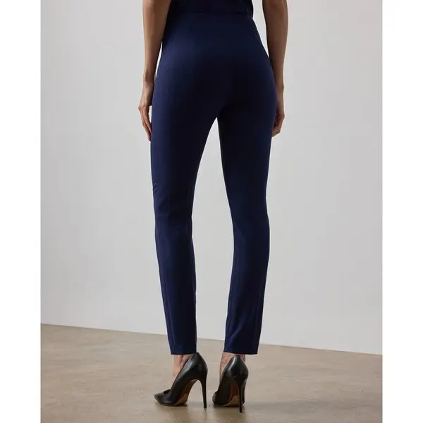 Ralph Lauren Annie Wool Crepe Pant - Navy