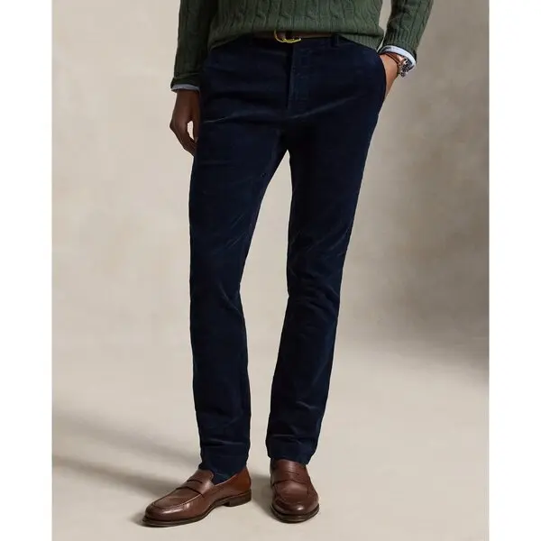 Ralph Lauren Andover Slim Fit Stretch Corduroy Pant - Aviator Navy