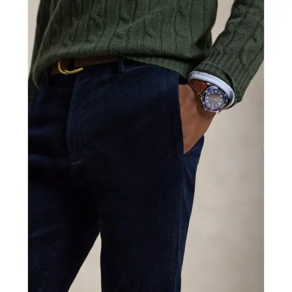 Ralph Lauren Andover Slim Fit Stretch Corduroy Pant - Aviator Navy