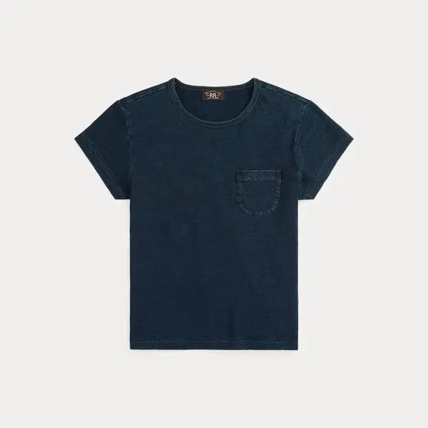 Ralph Lauren Cotton-linen Pocket Tee - Dark Indigo
