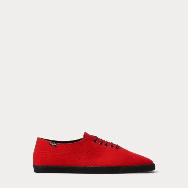 Ralph Lauren Cotton Canvas Low-profile Sneaker - Red
