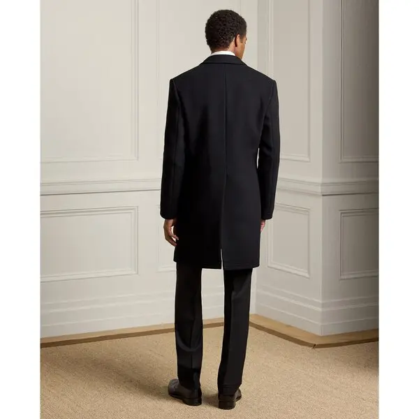 Ralph Lauren Kent Hand-tailored Wool-blend Topcoat - Black