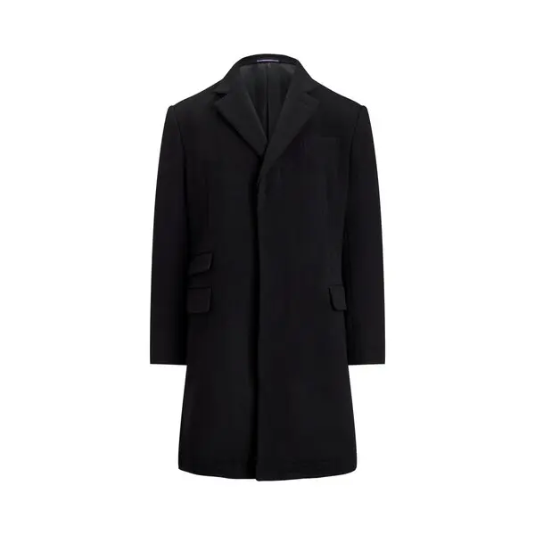 Ralph Lauren Kent Hand-tailored Wool-blend Topcoat - Black