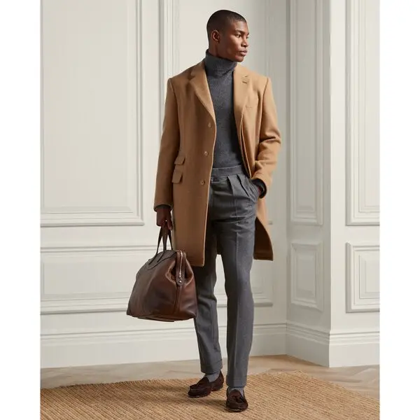 Ralph Lauren Kent Hand-tailored Wool-blend Topcoat