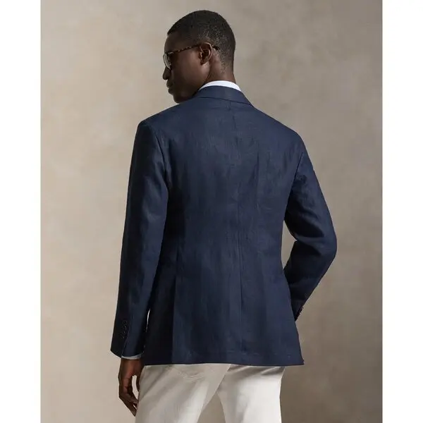 Ralph Lauren Polo Soft Tailored Fit Linen Suit Jacket - Dark Navy