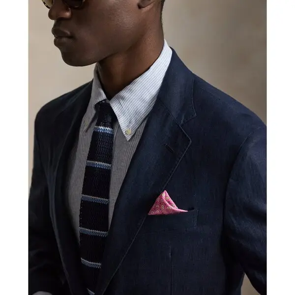 Ralph Lauren Polo Soft Tailored Fit Linen Suit Jacket - Dark Navy