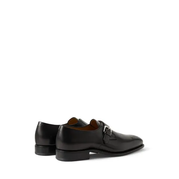 Ralph Lauren Darnell Calfskin Monk-strap Shoe - Black