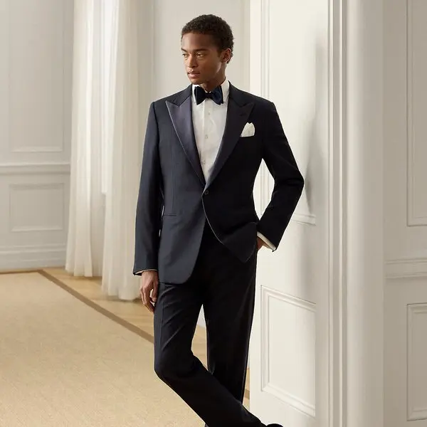 Ralph Lauren Gregory Hand-tailored Peak Tuxedo - Navy