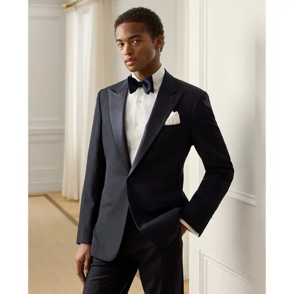Ralph Lauren Gregory Hand-tailored Peak Tuxedo - Navy