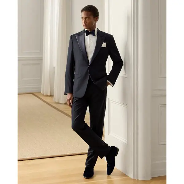 Ralph Lauren Gregory Hand-tailored Peak Tuxedo - Navy